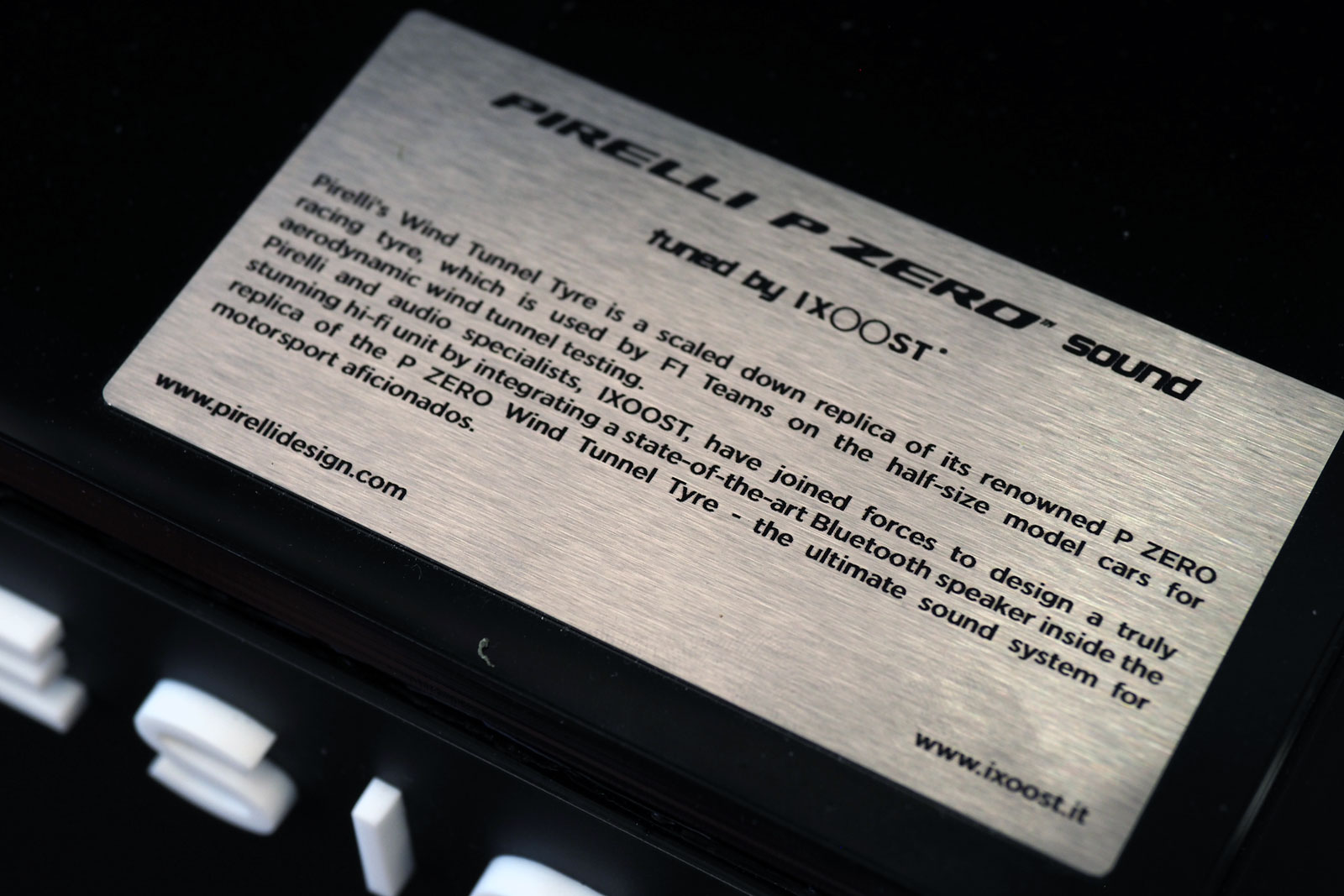 【リアルスコープ番外編】ピレリの50%スケール風洞用タイヤが、高級スピーカーに！ – F1LIFE